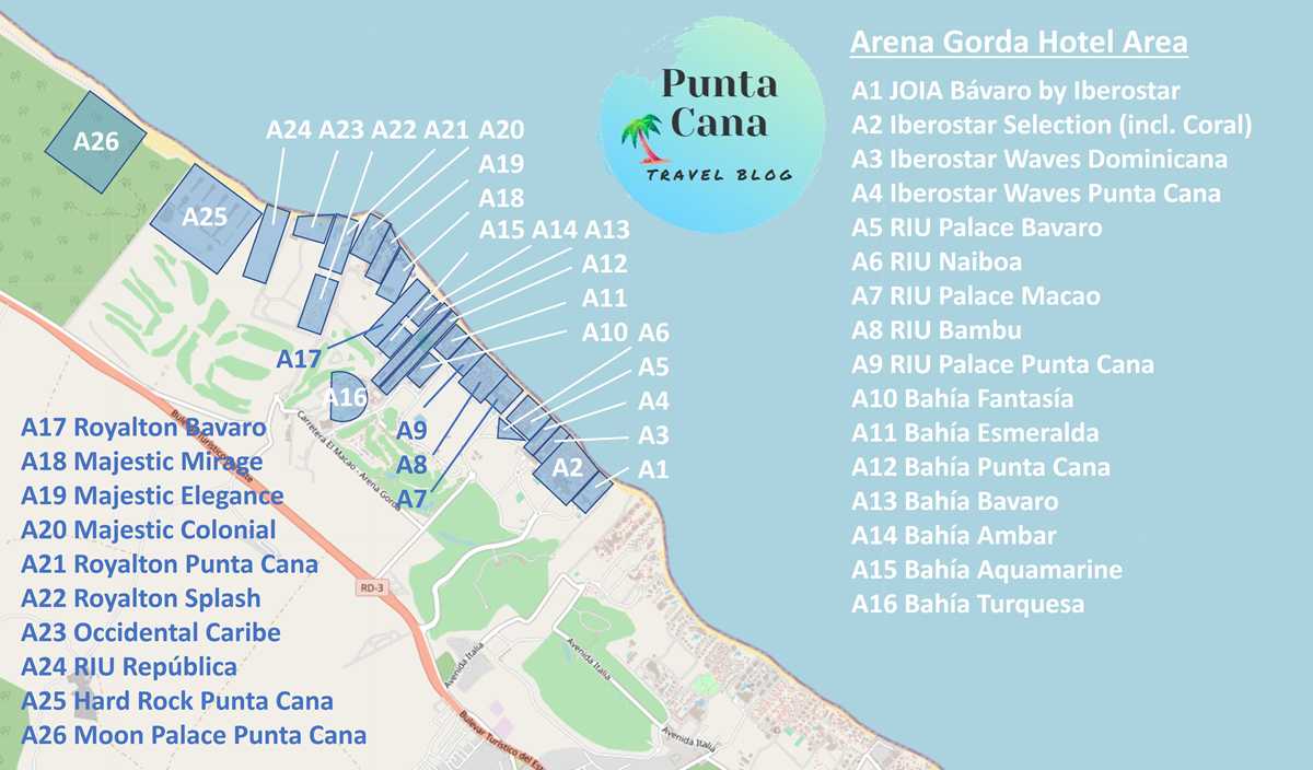 Punta Cana Map – a helpful and detailed map of Punta Cana’s Resorts ...