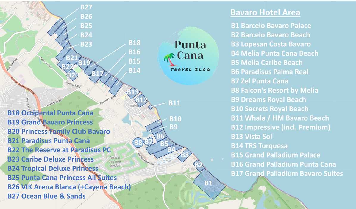 Punta Cana Map – a helpful and detailed map of Punta Cana’s Resorts ...